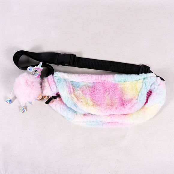 Unicorn | Accessories | Unicorn Soft Fuzzy Plush Fanny Pack Waist Bag ...